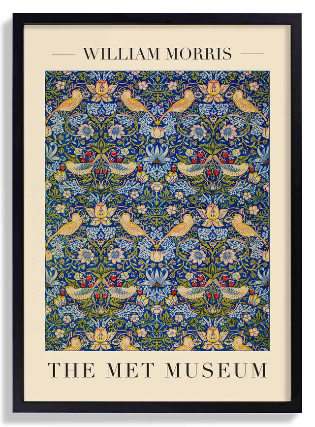 William Morris Strawberry Thief Art Exhibition Poster – Kuriosis Fine ...