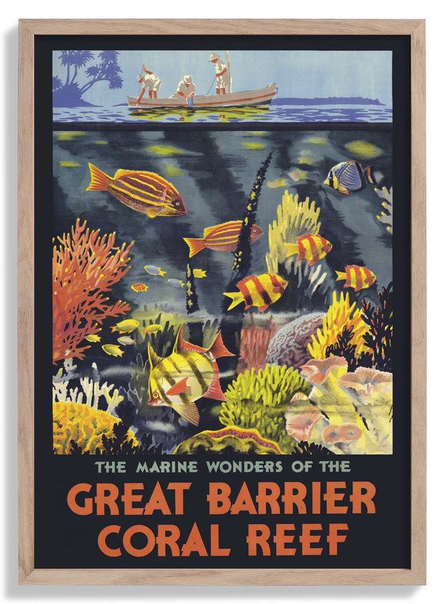 Great Barrier Reef Travel Poster – Kuriosis Fine Art GmbH