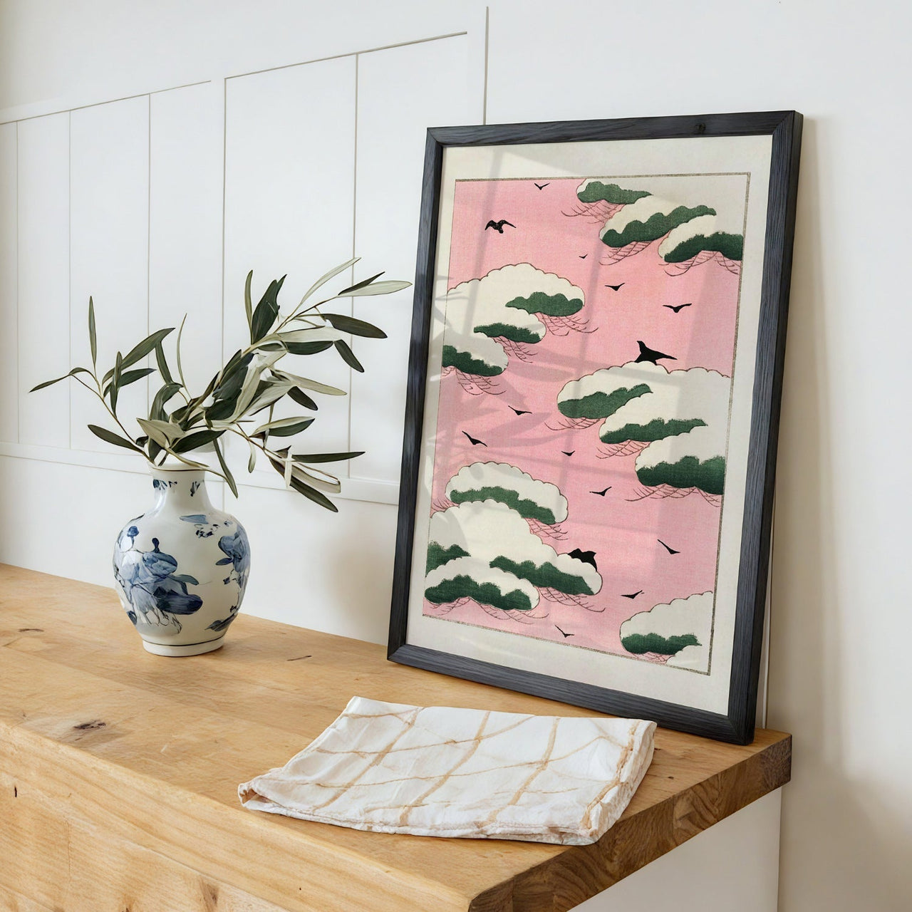 Pink Sky Japanese by Watanabe Seitei – Japanese Poster – Kuriosis Fine ...